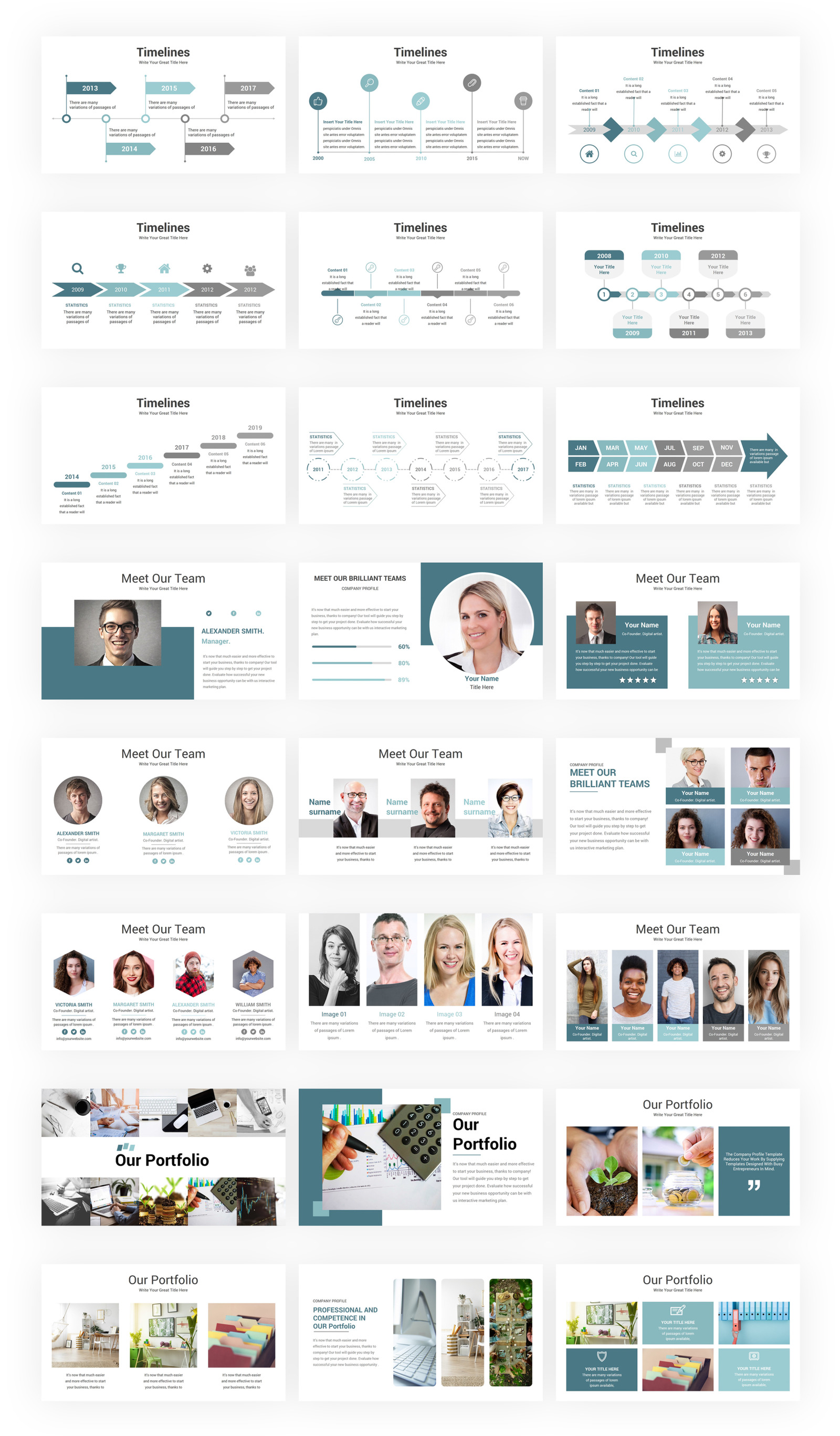 Premium Pack Powerpoint Template 89803 Templatemonster
